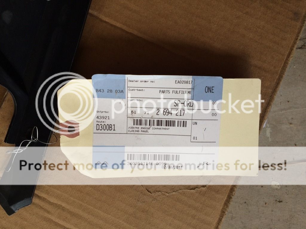 E39 M5 brand new OEM firewall cover and fasteners, pn 51712694217 | BMW ...