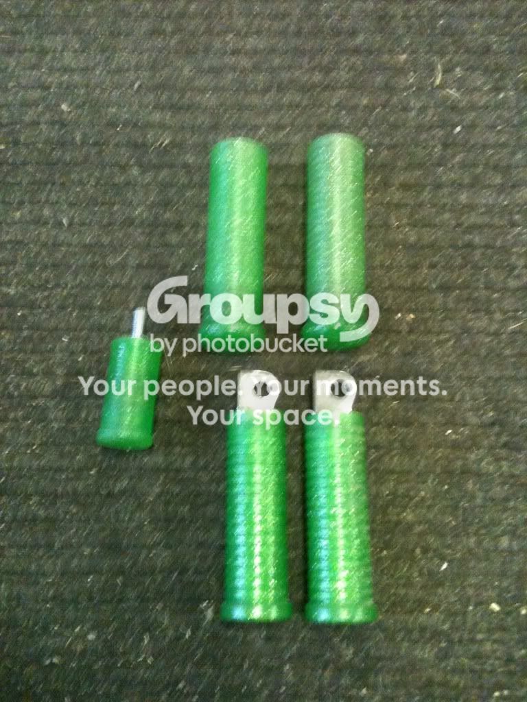 FS:Hippie Killer Green Metalflake Pegs,Grips and Toe Peg Set | Jockey ...